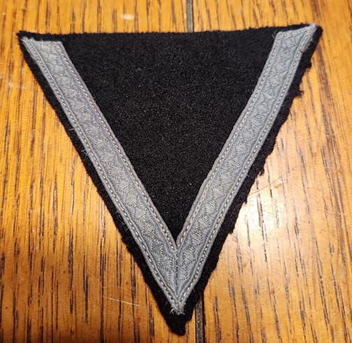 ORIGINAL WAFFEN SS STURMMANN RANK CHEVRON | OD43