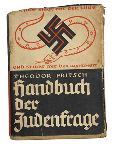RARE ORIGINAL 1934 ANTI-JEWISH NAZI "BIBLE" BY THEODOR FRITSCH | OD43
