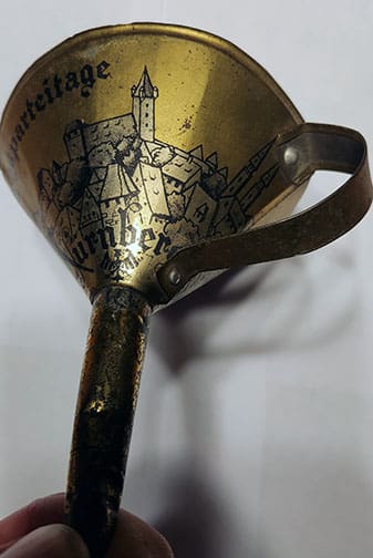 RARE ORIGINAL REICH PARTY DAYS SOUVENIR FUNNEL | OD43