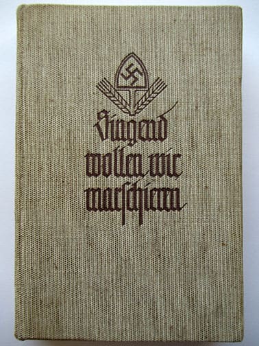 ORIGINAL 1934 OFFICIAL ILLUSTRATED REICH LABOR SERVICE SONGBOOK | OD43