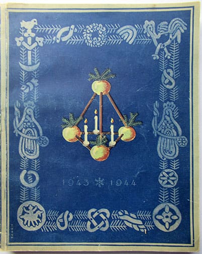 RARE ORIGINAL 1943 HEAVILY ILLUSTRATED SS-HAUPTAMT CHRISTMAS BOOK | OD43
