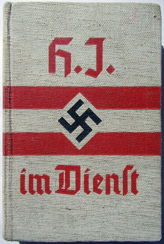 RARE ORIGINAL OFFICIAL 1935 ILLUSTRATED HITLER YOUTH TRAINING GUIDE | OD43