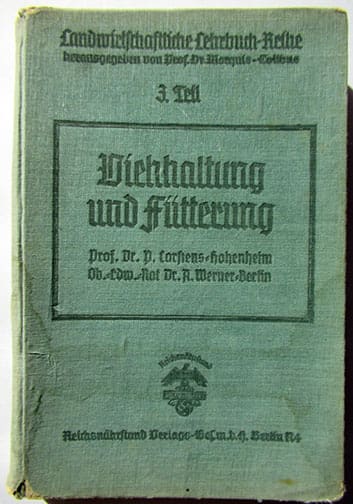 ORIGINAL 1941 ILLUSTRATED BLOOD & SOIL BOOK ON RAISING CATTLE | OD43