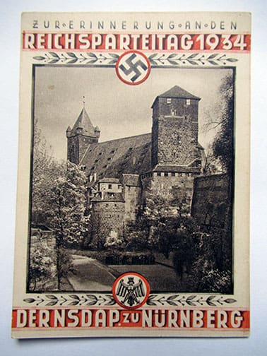 ORIGINAL 1934 REICH PARTY DAYS NUREMBERG PROPAGANDA POSTCARD | OD43